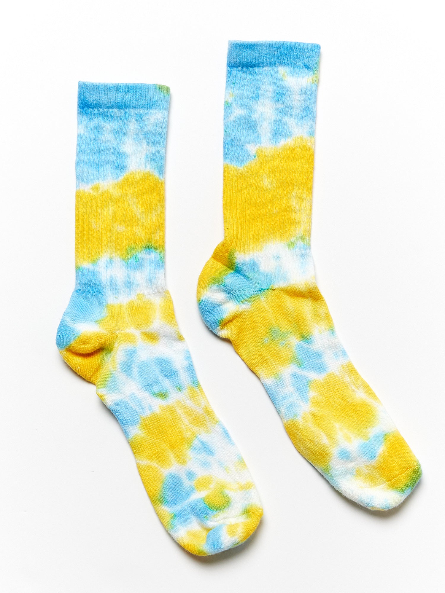 BLUE YELLOW CALF SOCK – Soul Shop
